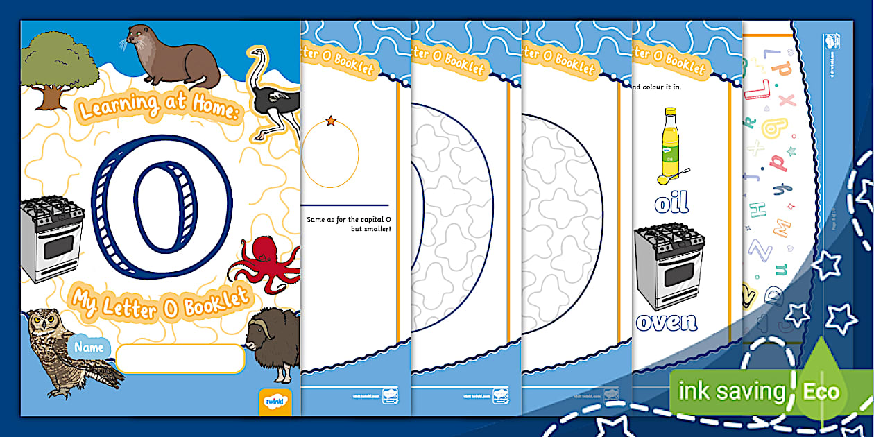 Learning at Home: My Letter O Activity Booklet - Twinkl