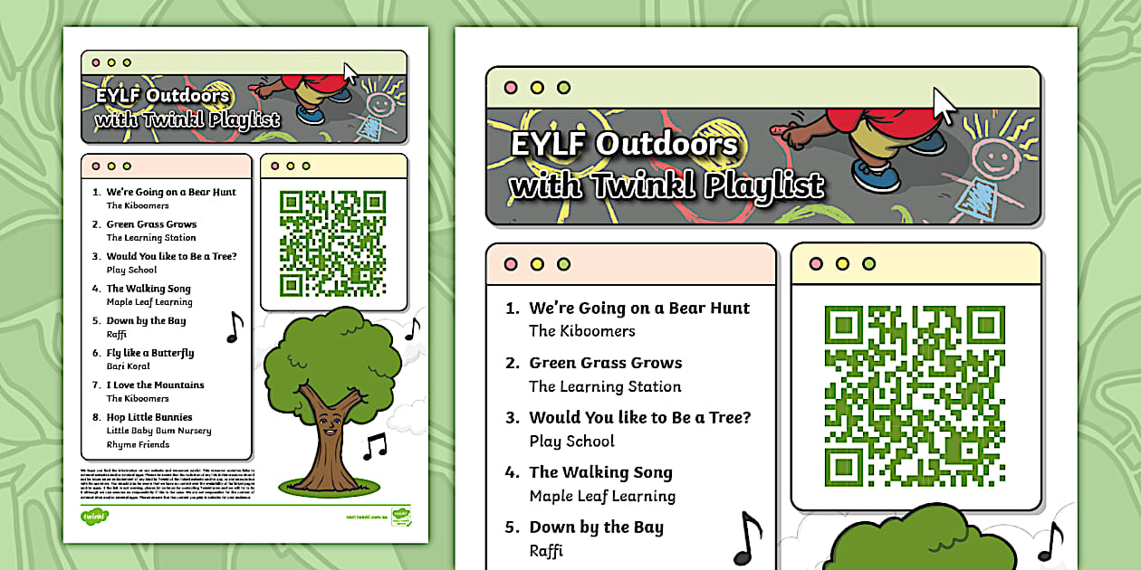 EYLF Outdoors with Twinkl Playlist (teacher made) - Twinkl