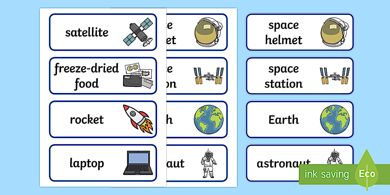 Editable Space Station Role Play Labels - Twinkl