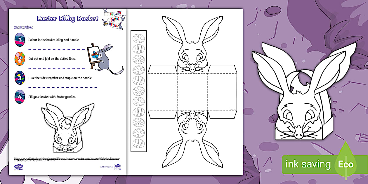 Ten Easter Bilbies – Easter Bilby Basket (Teacher-Made)