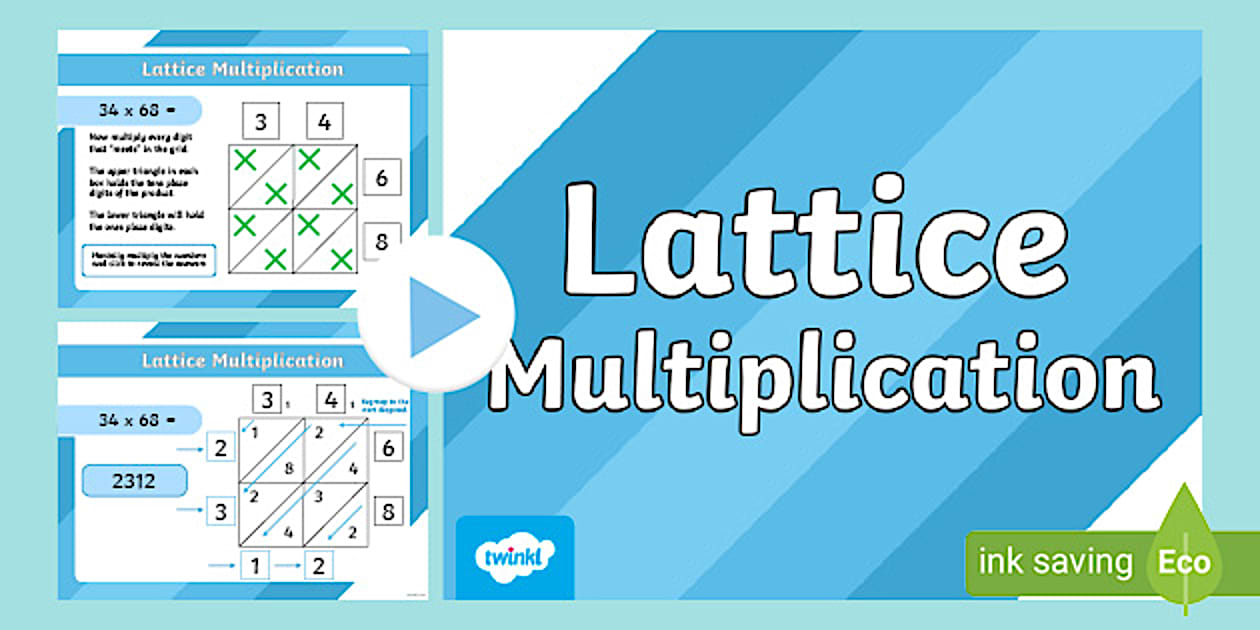 Lattice Method Multiplication PowerPoint (teacher made)