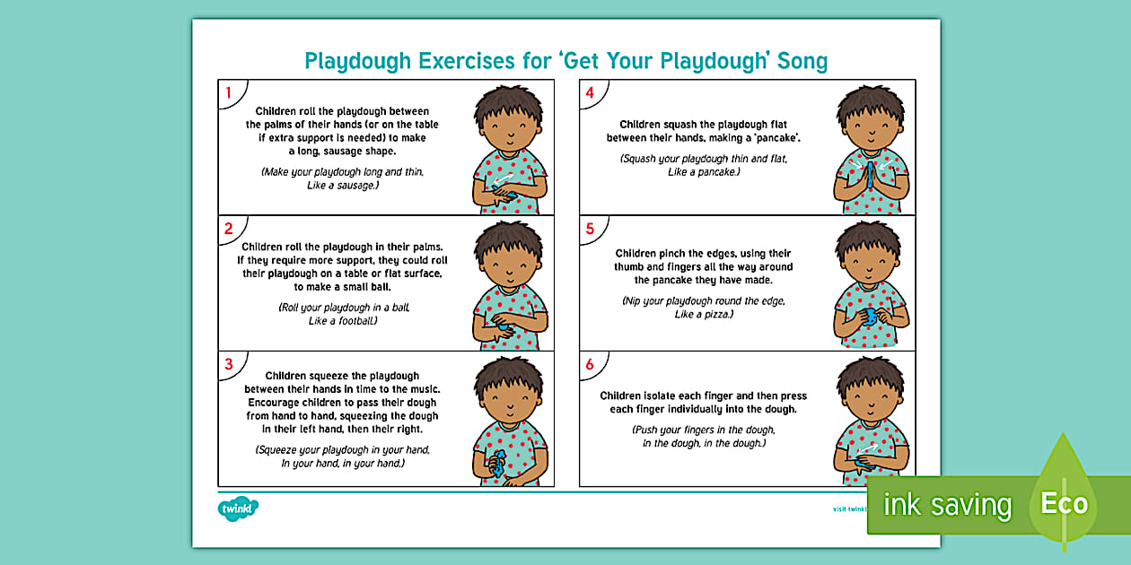 EYFS We Love Modelling Dough Playtime Adult Guidance
