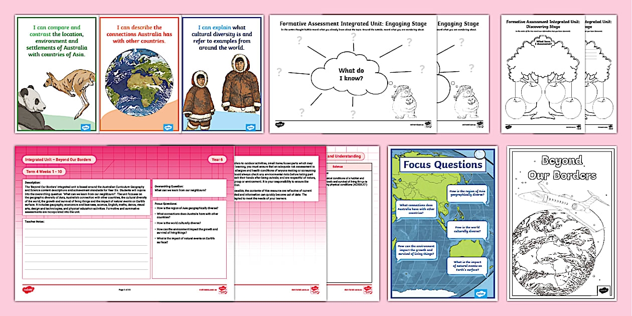 Beyond Our Borders Yr 6 IU Display Pack (Teacher-Made)