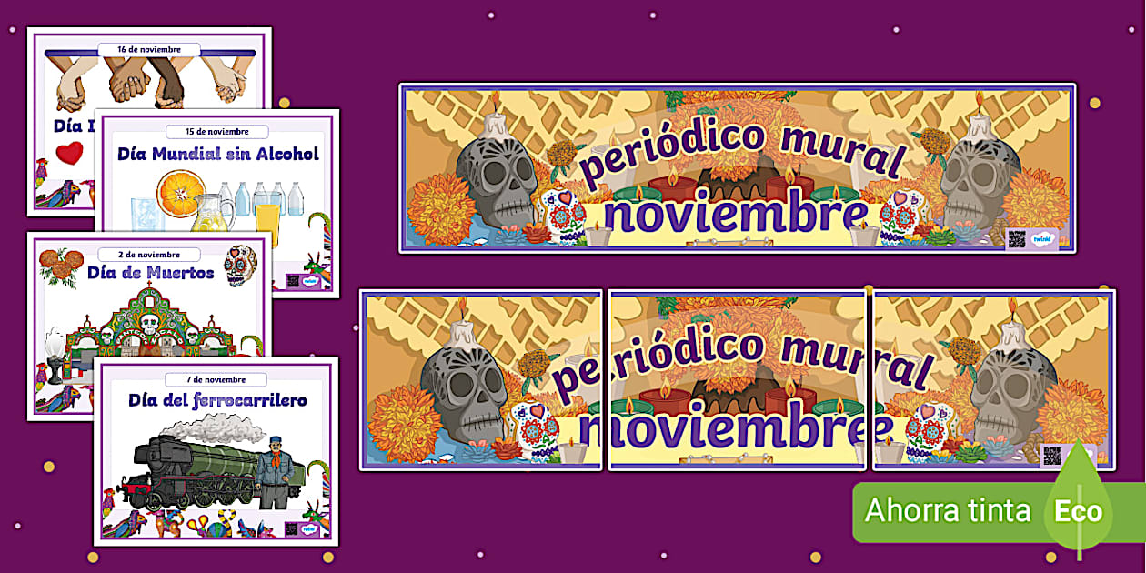 Periódico mural de noviembre (teacher made) - Twinkl