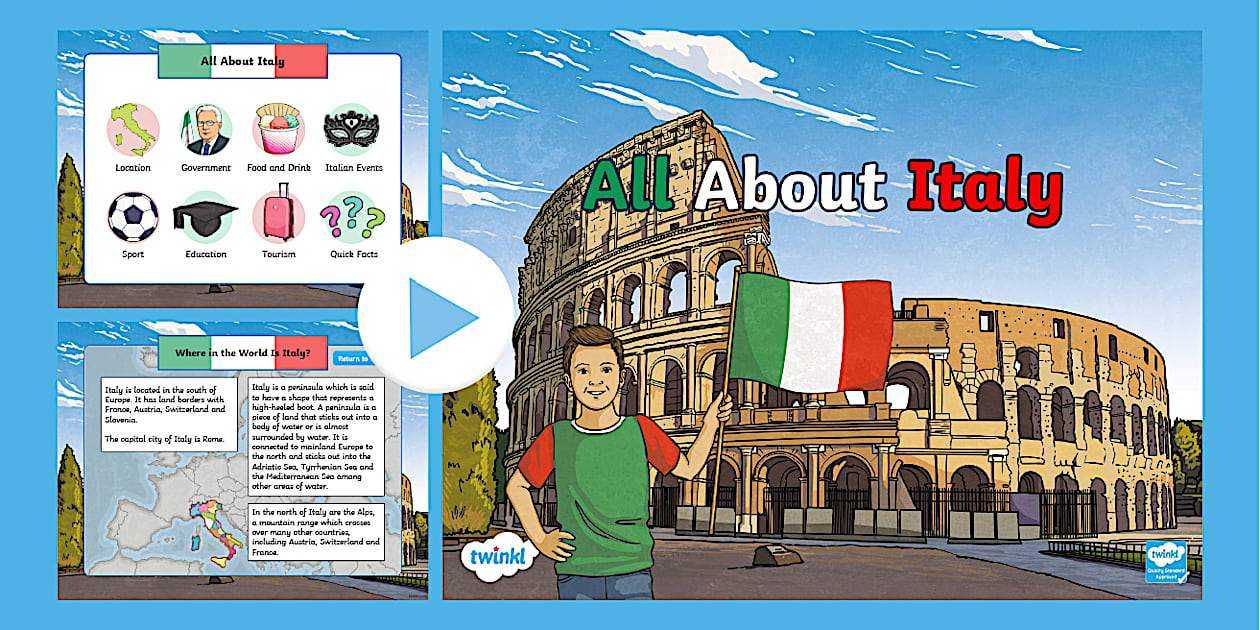 All about Italy PowerPoint (teacher made) - Twinkl