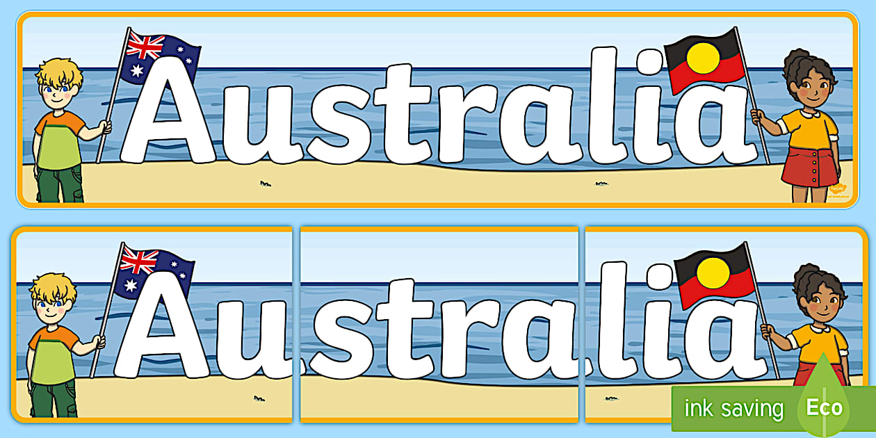 Australia Display Banner - Australia (teacher made) - Twinkl