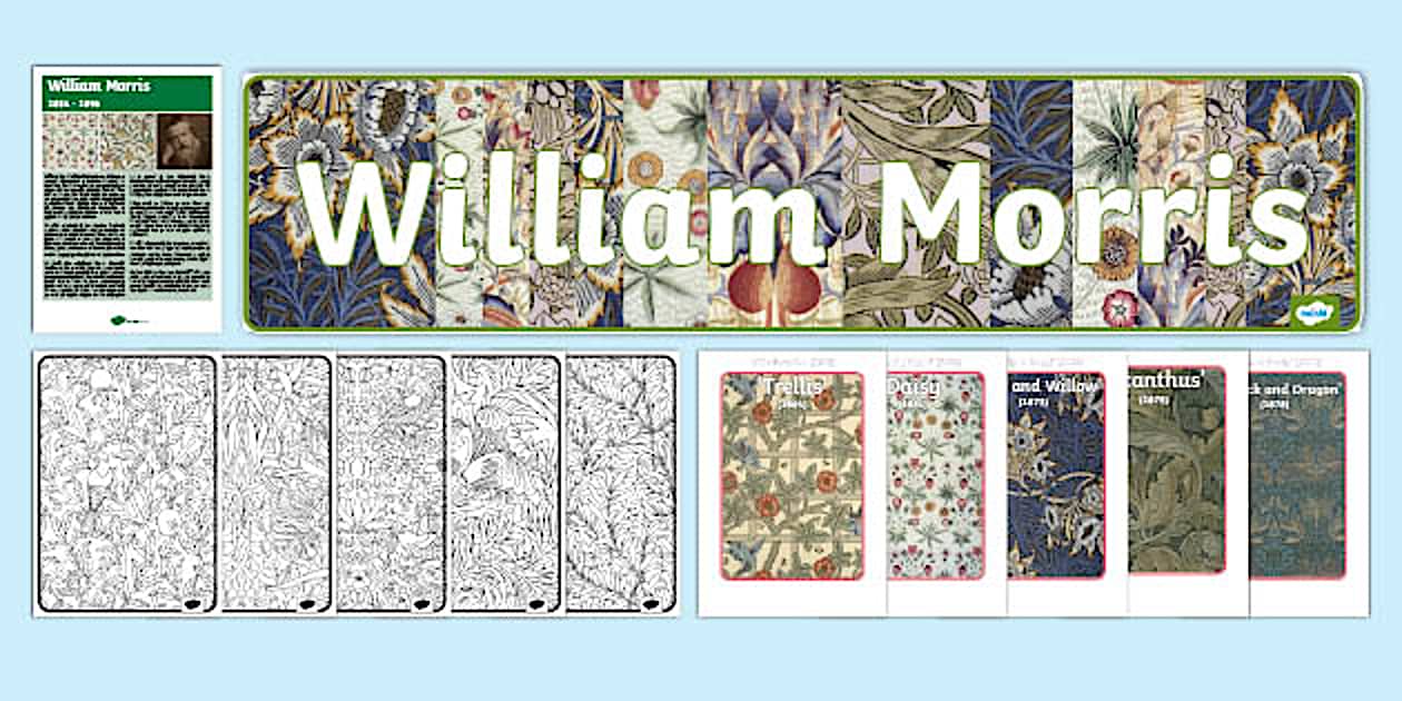 Pecyn Ysbrydoliaeth Artist: William Morris