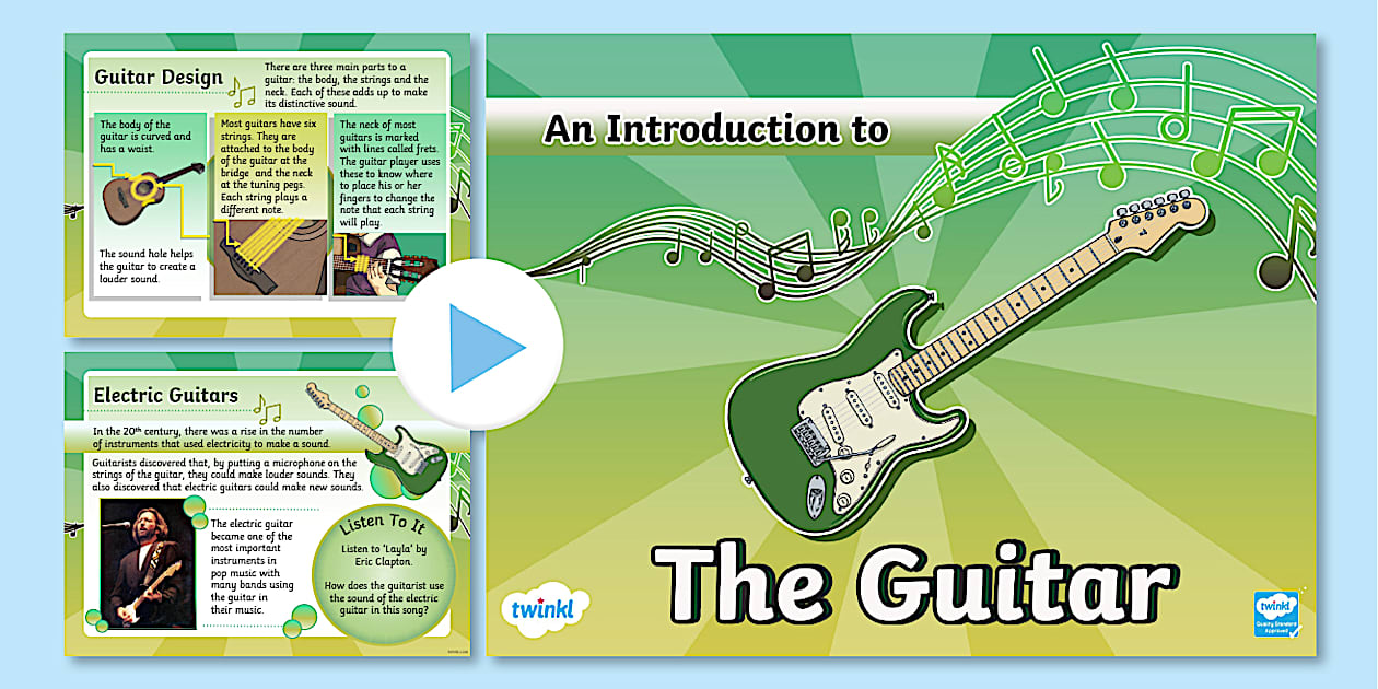 👉 KS2 Music: An Introduction to the Guitar PPT - Twinkl