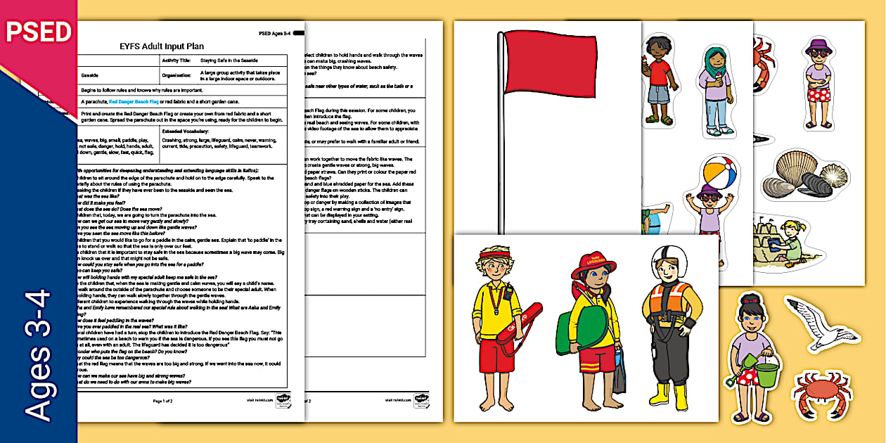 EYFS Staying Safe at the Seaside Adult Input Plan - Twinkl