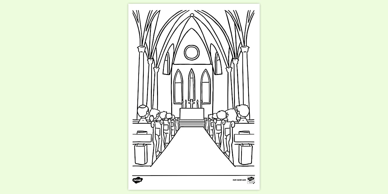 End of Lent Mass Colouring Sheet | Colouring Sheets - Twinkl