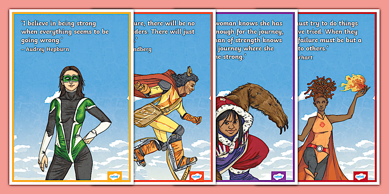 Quotes about Strong Women Display Poster Pack (teacher made)