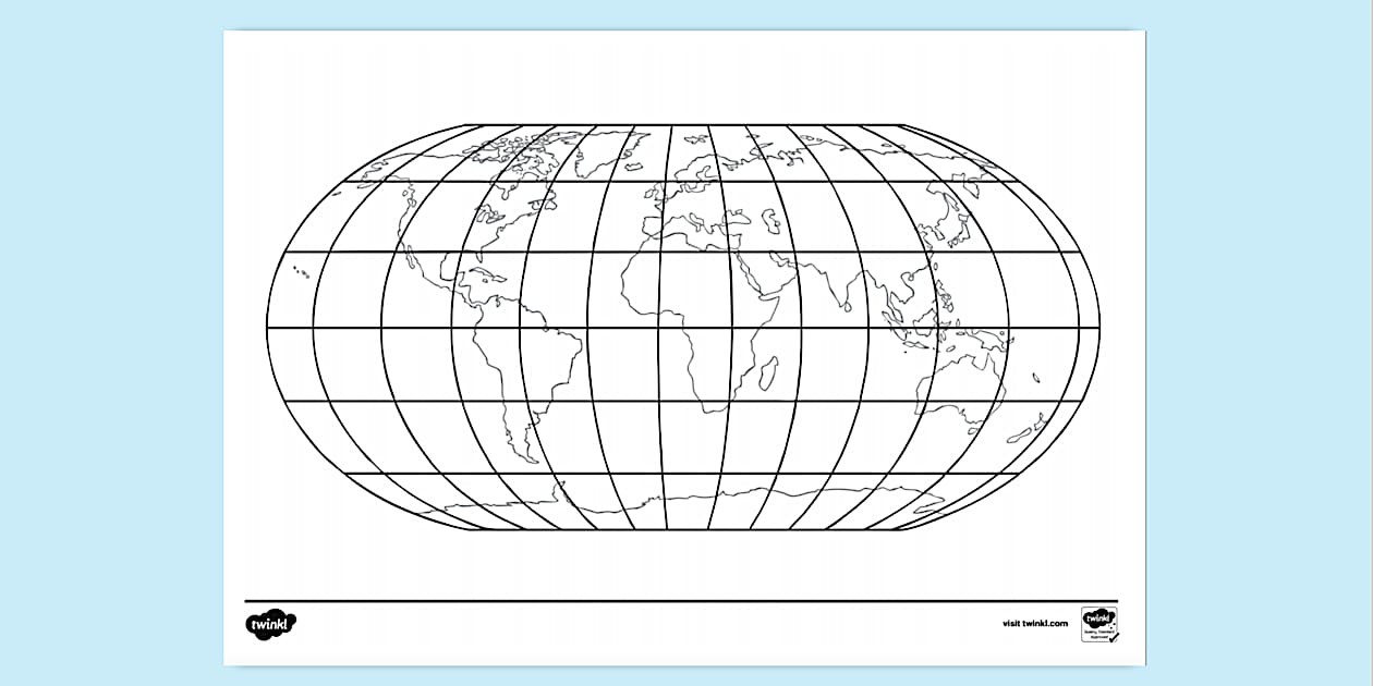 World Colouring Page | Colouring Sheets
