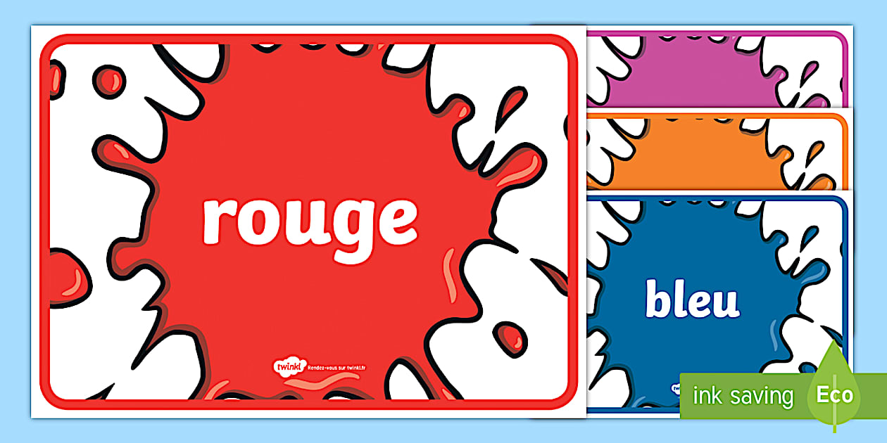 Posters : Les couleurs - Twinkl