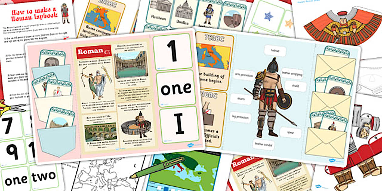 Roman Lap book Creation Pack - Home Education Resources