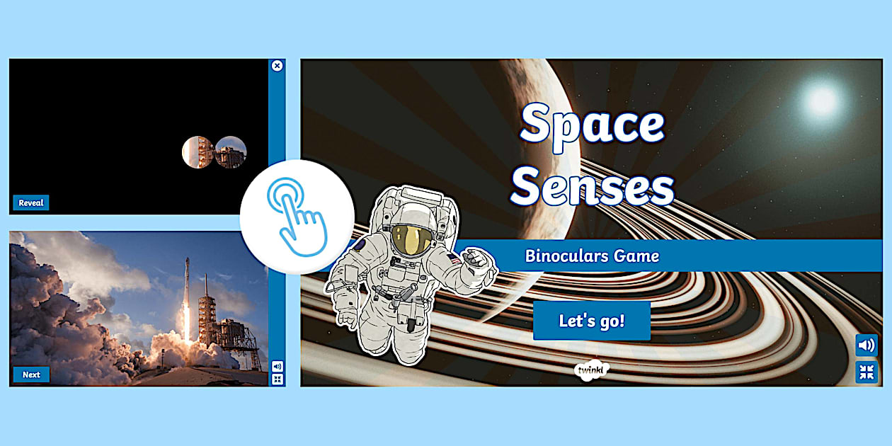 Space Senses Interactive Binoculars Game (teacher made)