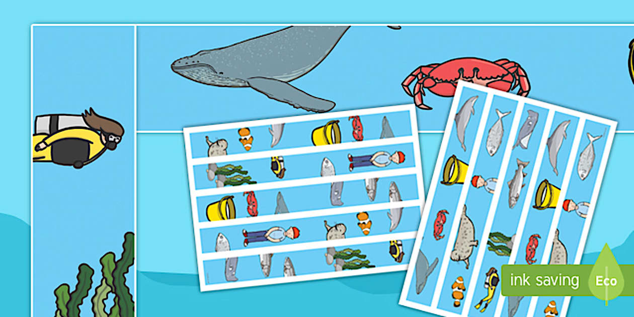 Sea Bucket Display Borders (teacher made) - Twinkl