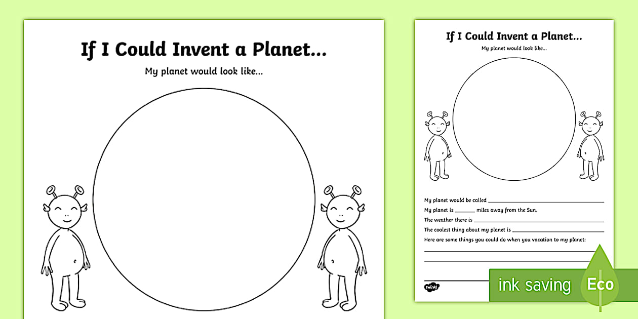 If I Could Invent a Planet Worksheet / Worksheet - Twinkl