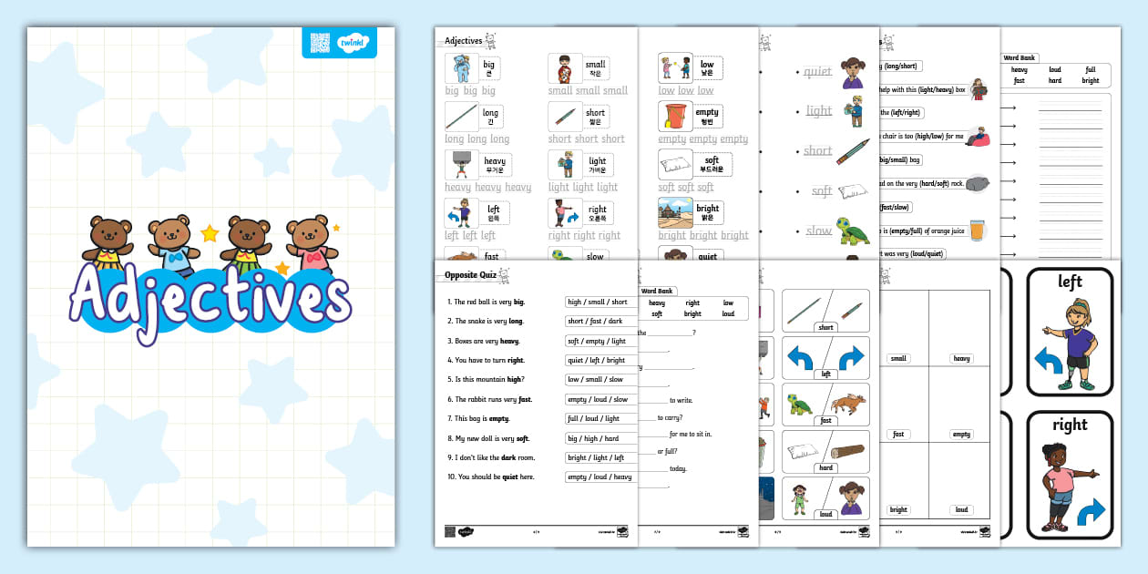 [초등 영문법 방학특강] 베이비 그래머: 형용사 | Baby Grammar: Adjective