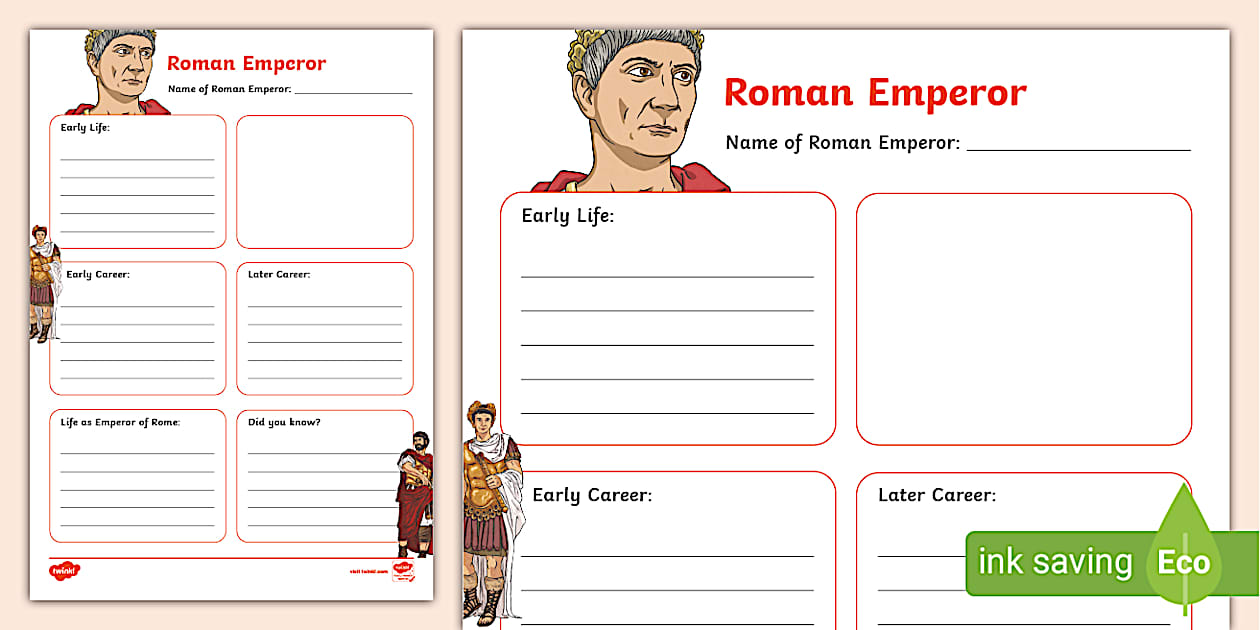 Roman Emperor Fact File (teacher made) - Twinkl