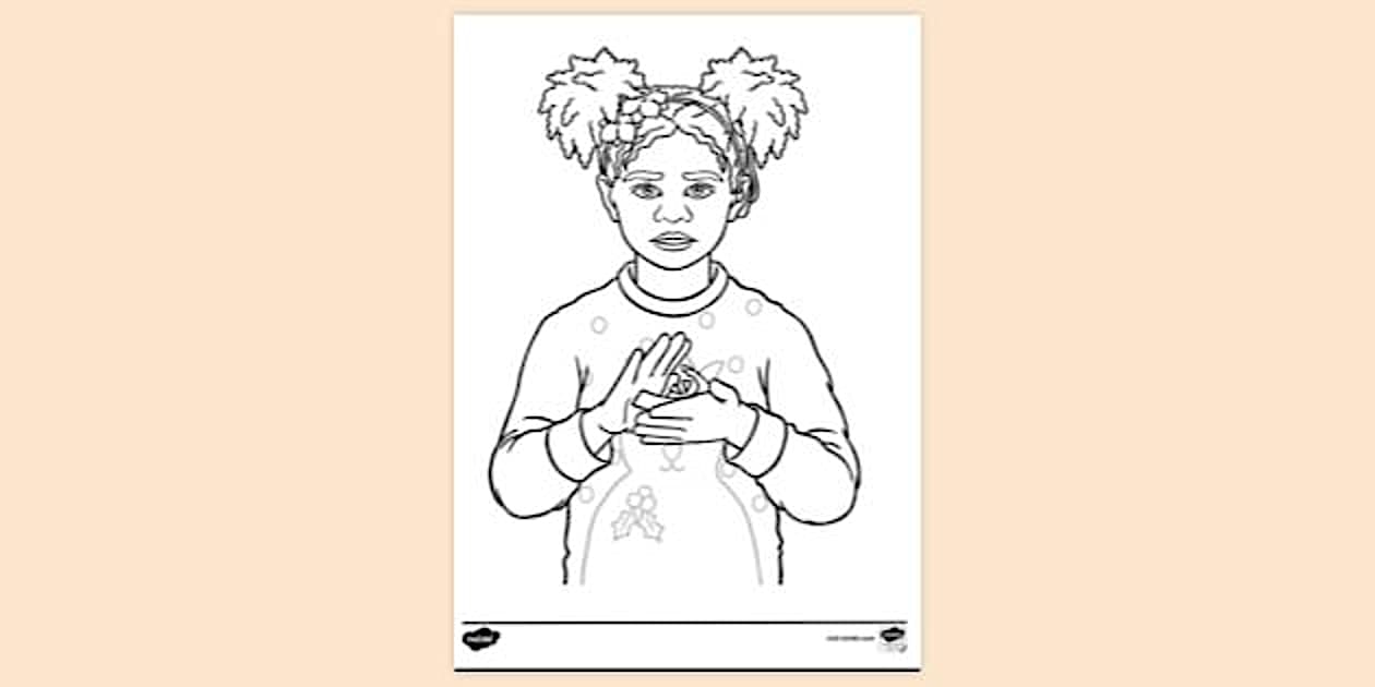 BSL Fun Colouring | Colouring Sheet