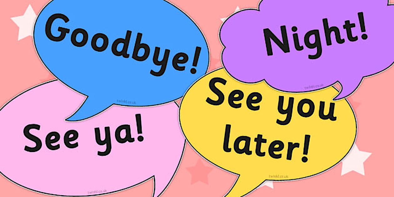 Goodbye Prompt Cards (teacher made) - Twinkl