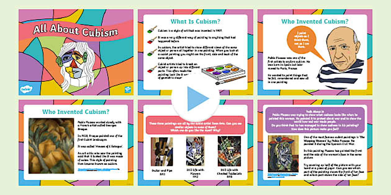 KS1 All About Cubism PowerPoint (Teacher-Made) - Twinkl