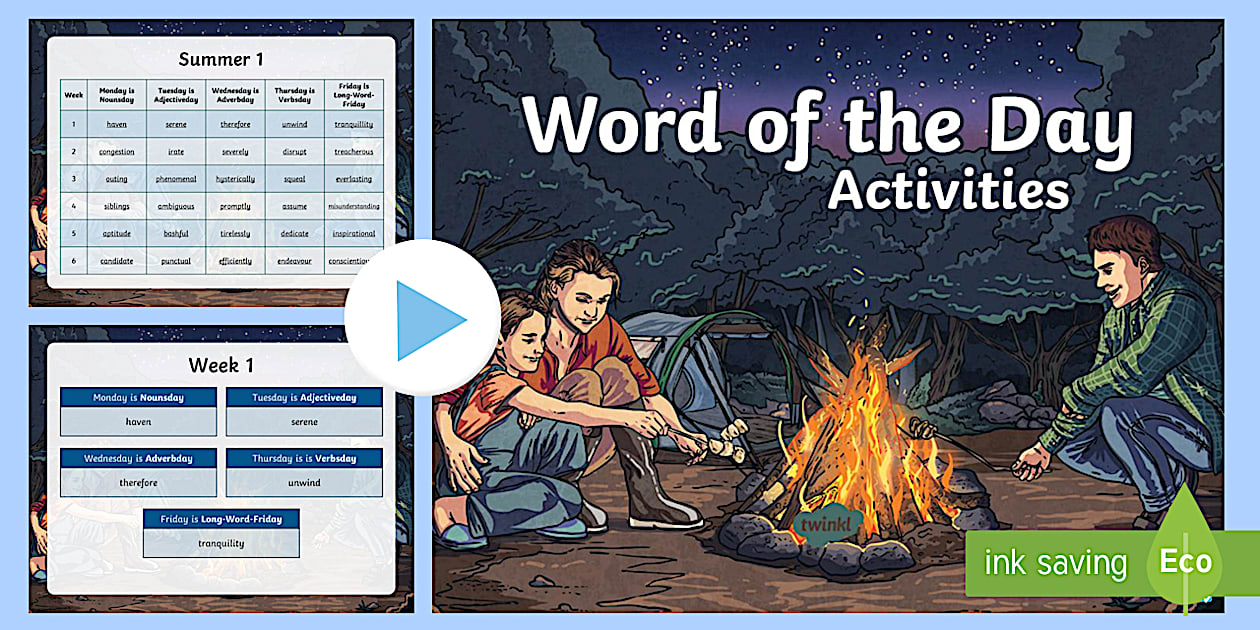 Year 4 Summer 1 Word of the Day PowerPoint (teacher made)