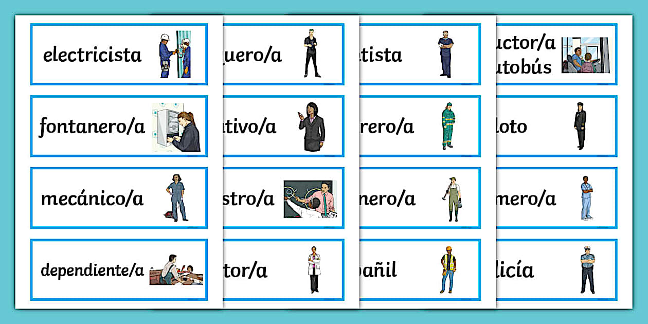 Dibujos de las profesiones (teacher made) - Twinkl