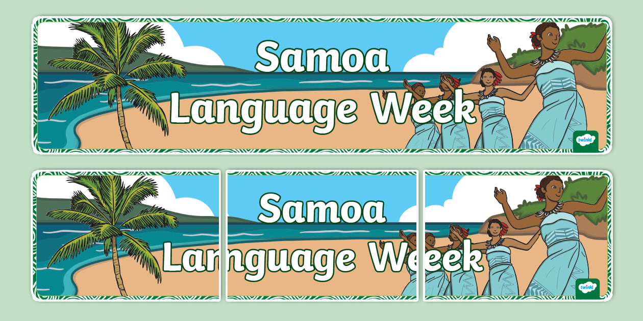 Samoan Language Week Display Banner (teacher made) - Twinkl