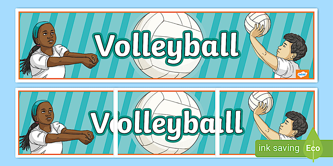 Volleyball Display Banner (teacher made) - Twinkl