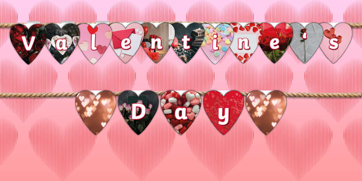 Valentine's Day Photo Display Bunting (teacher made)