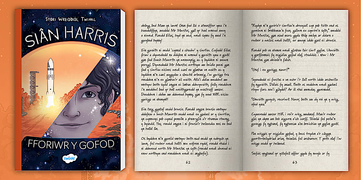 eLyfr Siân Harris: Fforiwr y Gofod (teacher made) - Twinkl