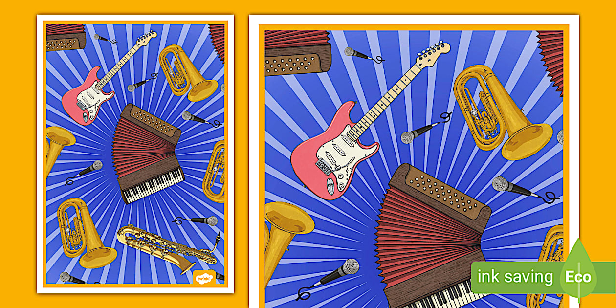 Music Wall Art - Pop Art Display Poster (teacher made)