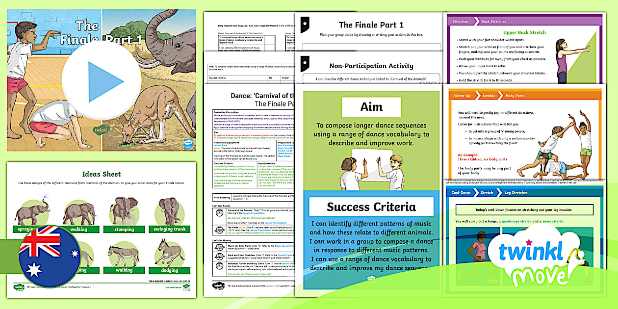 Move PE Y4 Dance: 'Carnival of the Animals' L5: The Finale