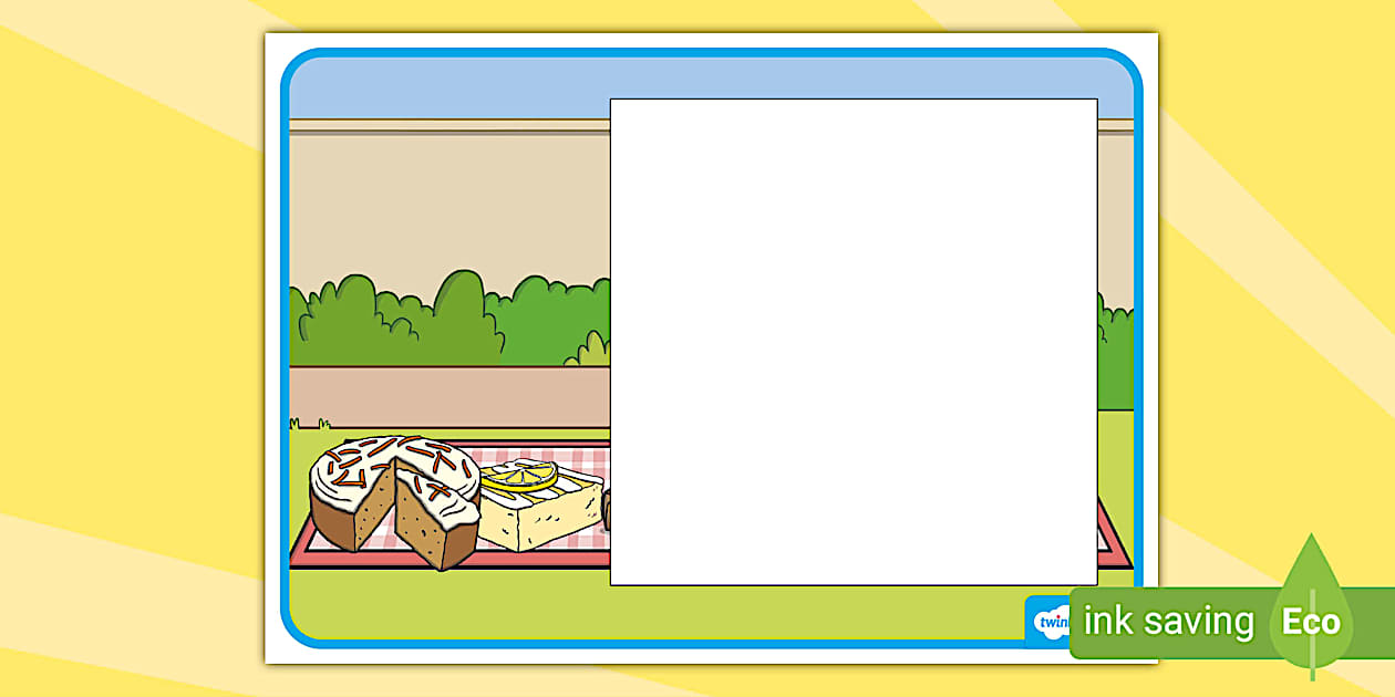 Cake Photo Frame (teacher made) - Twinkl