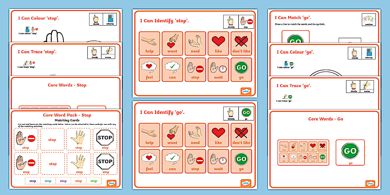 Core Word Pack - Stop/Go (ティーチャーメイド)