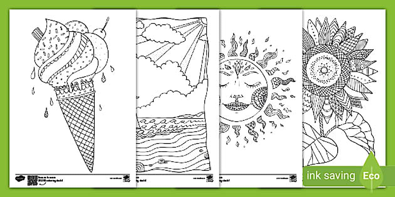 Summer Colouring Pages | Printable | Family Fun - Twinkl