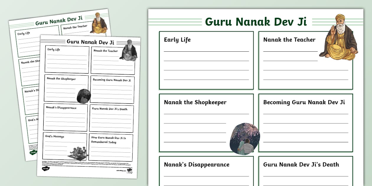 Guru Nanak Dev Ji Fact File Template (Teacher-Made) - Twinkl Guru Nanak Dev Ji Fact File Template (Teacher-Made) - Twinkl