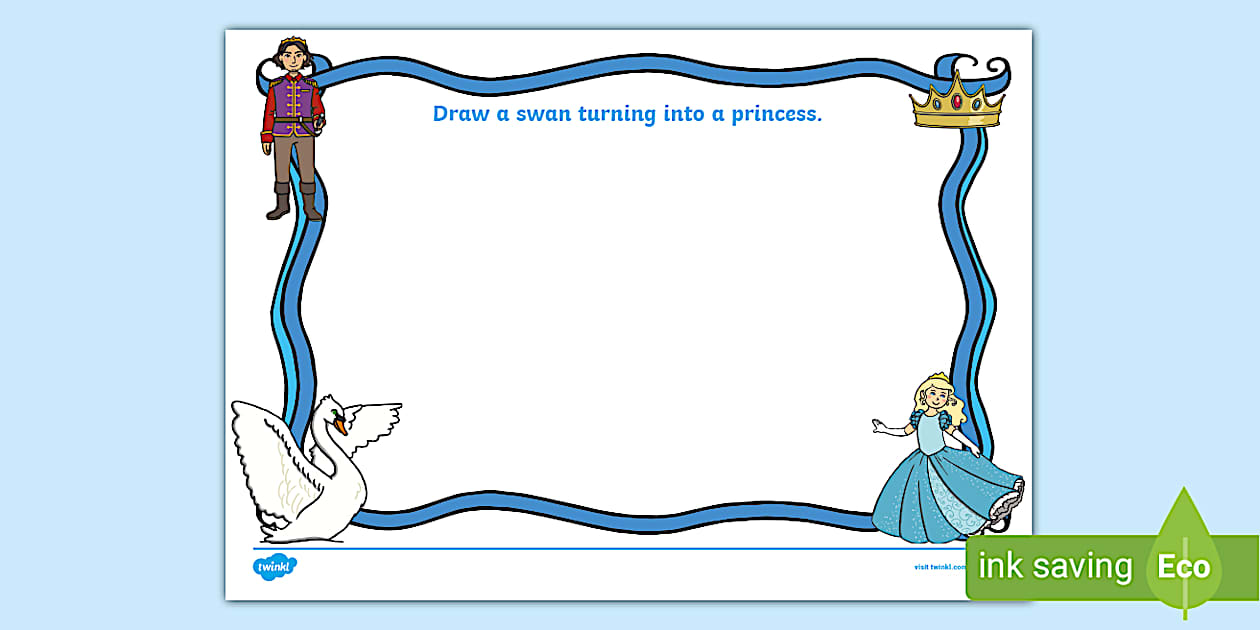 Swan Drawing Prompt Worksheet | Twinkl | KS1 | Drawing | Art