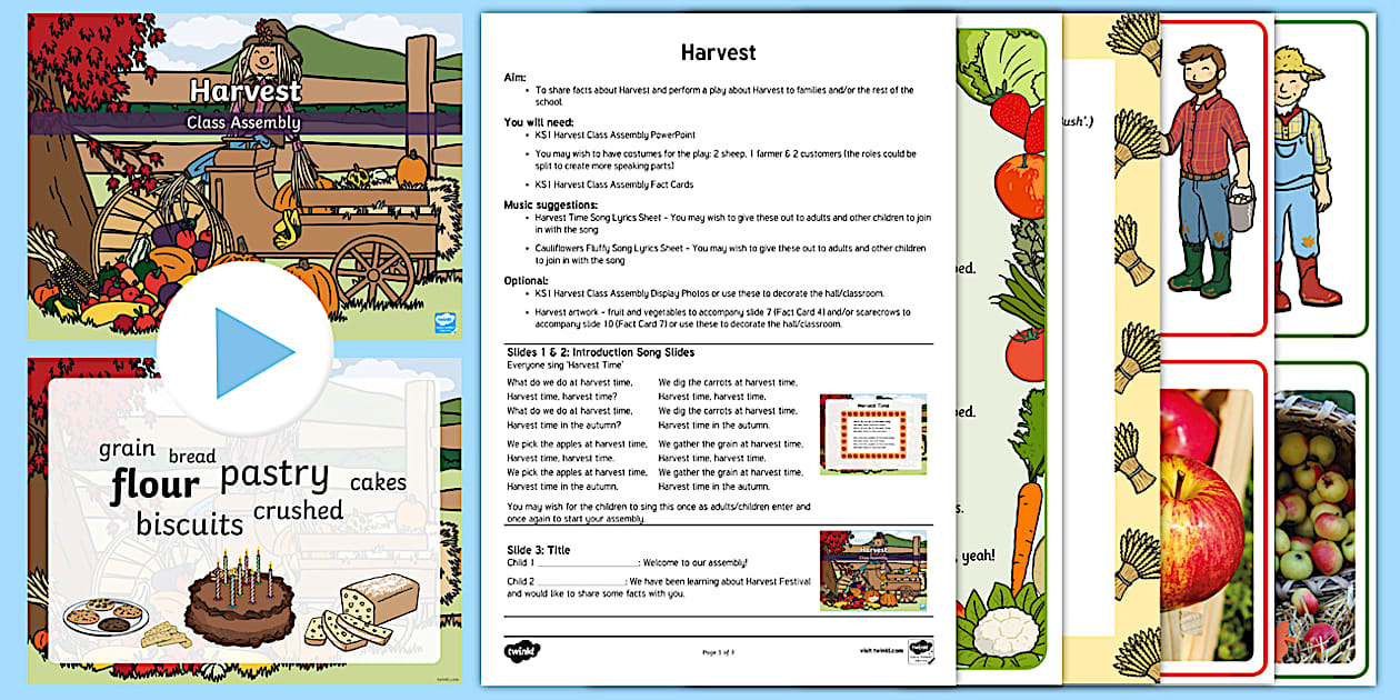 Harvest Class Assembly Pack (teacher made) - Twinkl