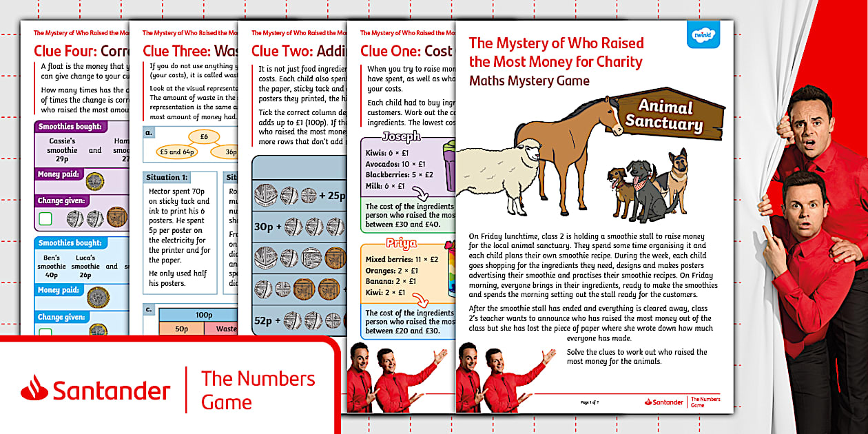 FREE! - 👉 Maths & Money: Two-Step Money Problems Mystery Game [Year 2]