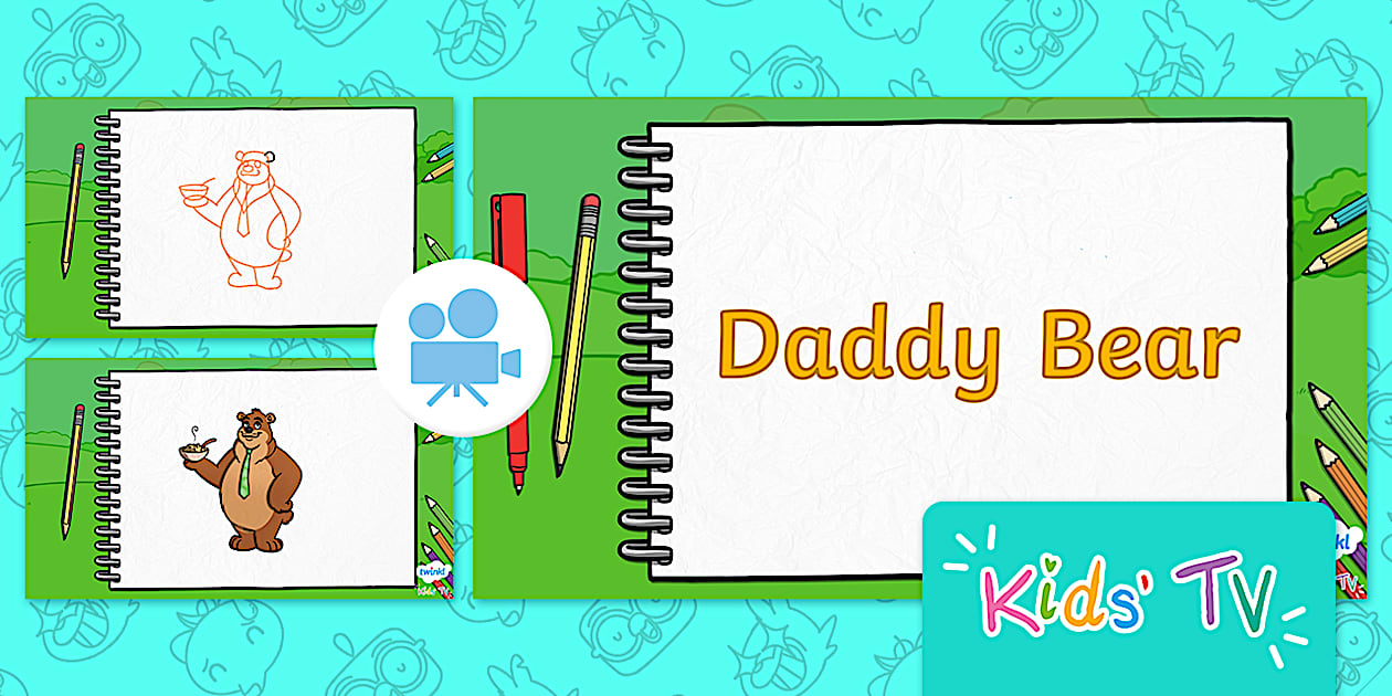 How to Draw a Daddy Bear | Drawing Tutorial for Kids
