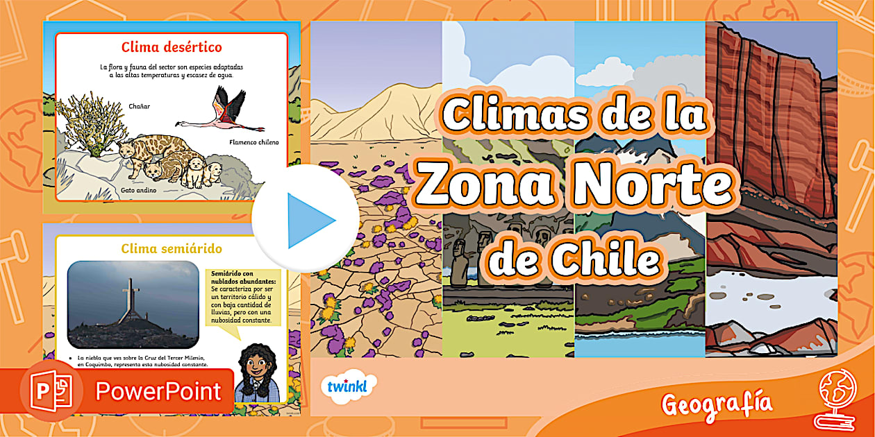 PowerPoint: Climas de la Zona Norte de Chile (teacher made)