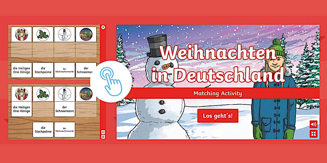 👉 Christmas in Germany Interactive Matching Game - Twinkl