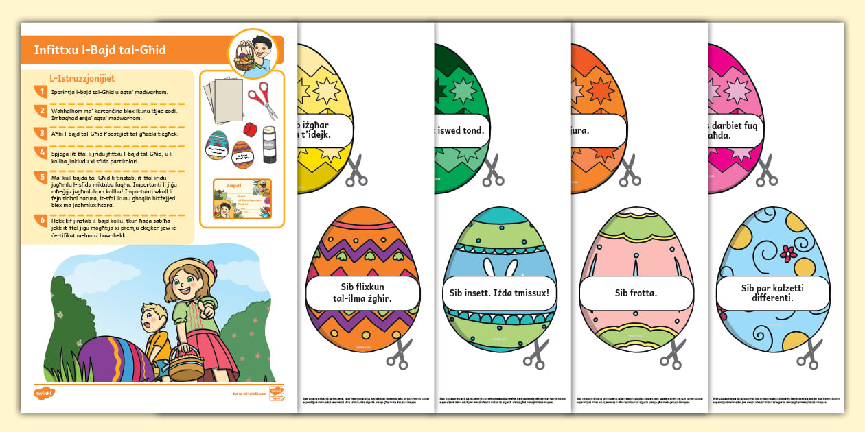 Infittxu l-Bajd tal-Għid (teacher made) - Twinkl