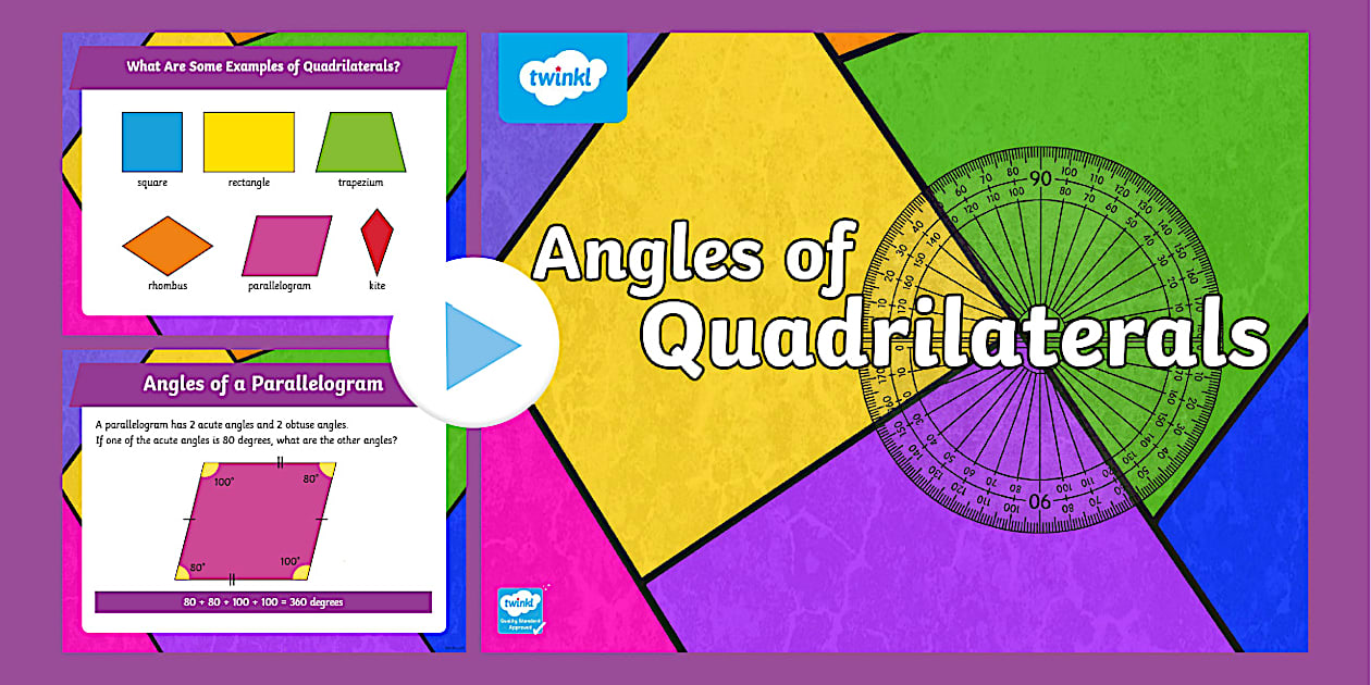 Angles of Quadrilaterals PowerPoint - Twinkl