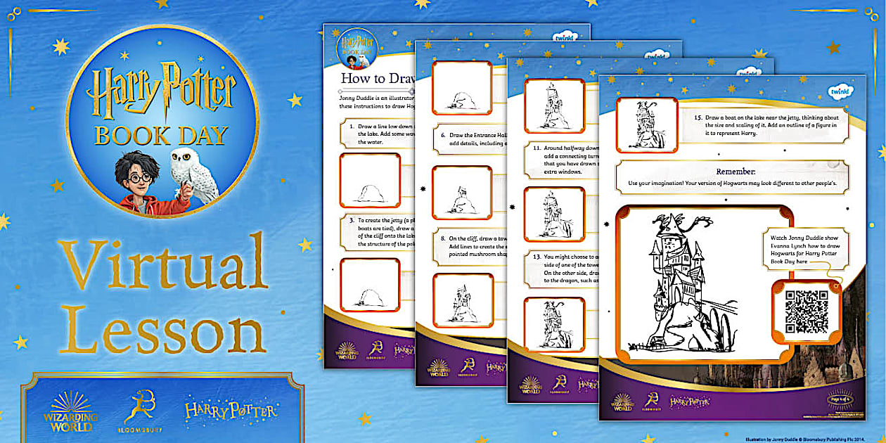 Step-by-Step Hogwarts Drawing Guide | Harry Potter Lesson