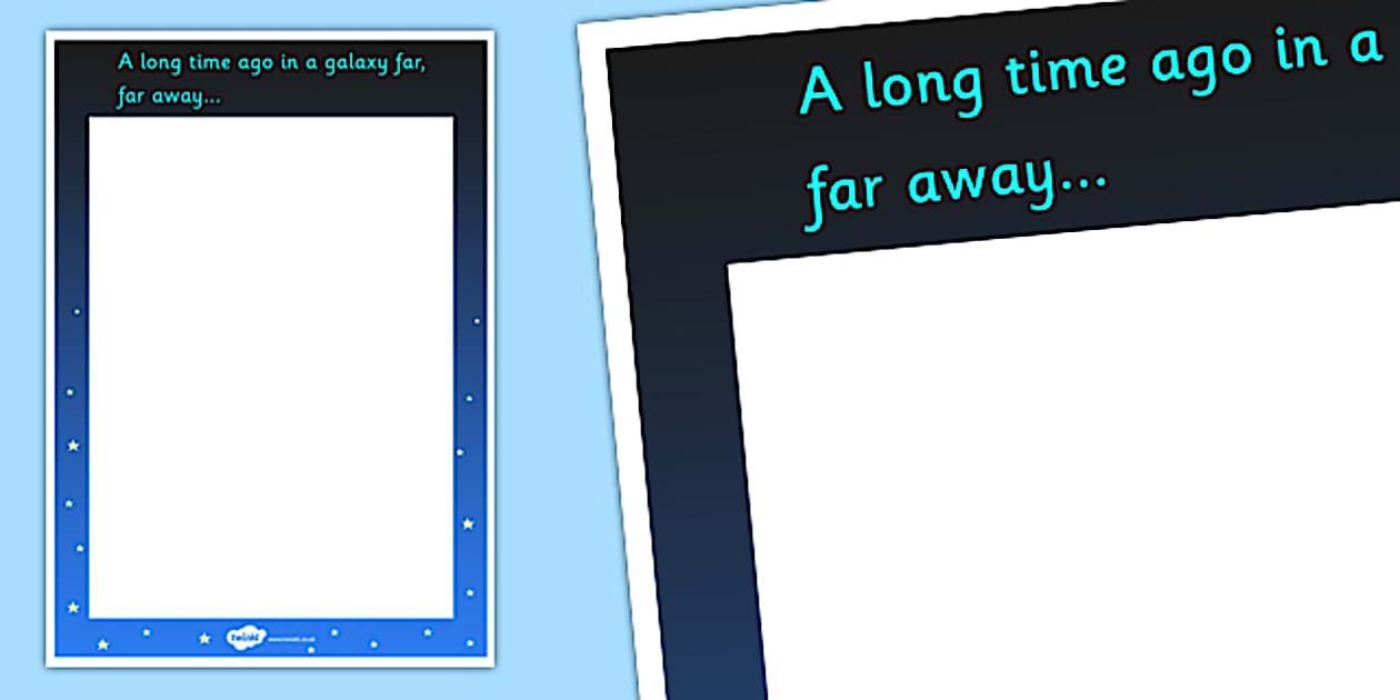 Space Wars Story Starter Page Borders (teacher made)