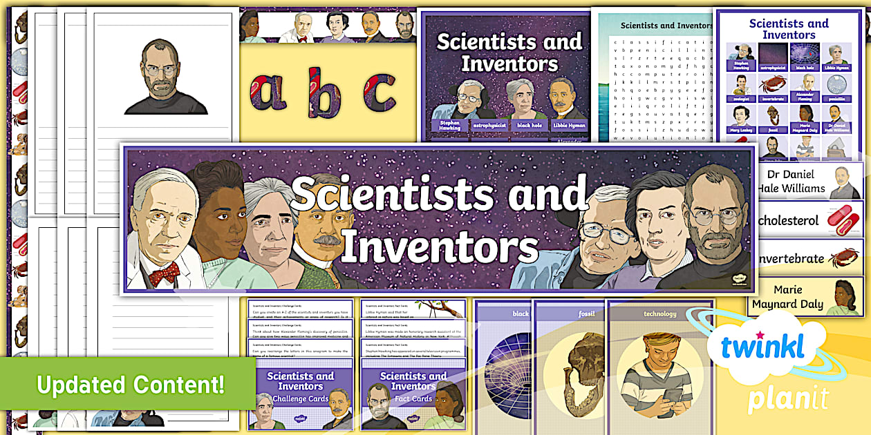 Science: Scientists and Inventors Year 6 Display Pack and Additional ...