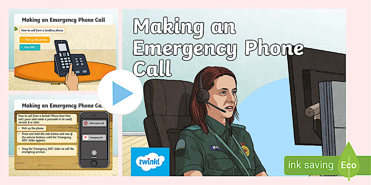 Making an Emergency Phone Call KS2 PowerPoint (teacher made)